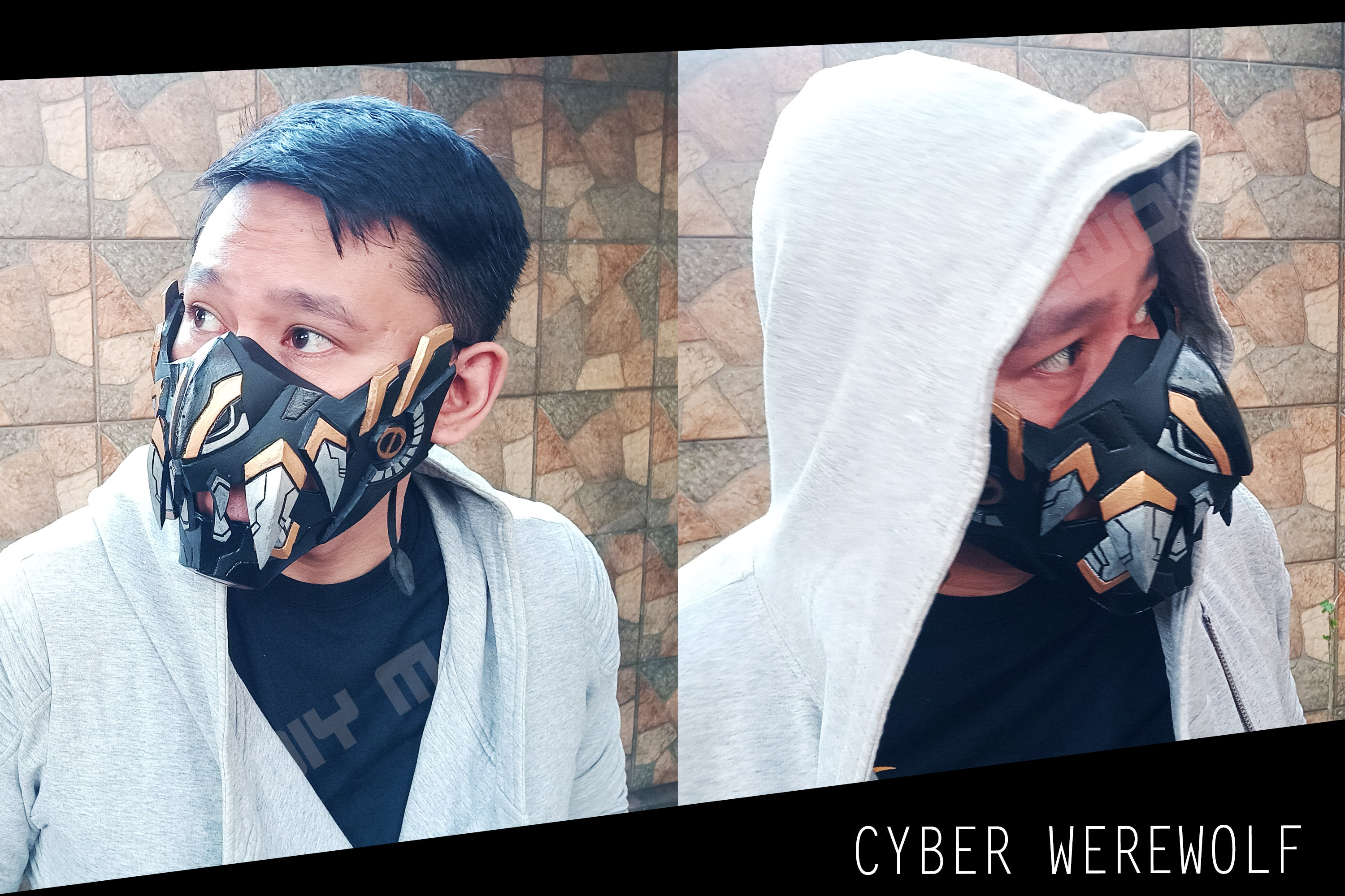 Cyber Werewolf Mask Template: DIY Foam Mask With Tutorial (PDF) - Etsy