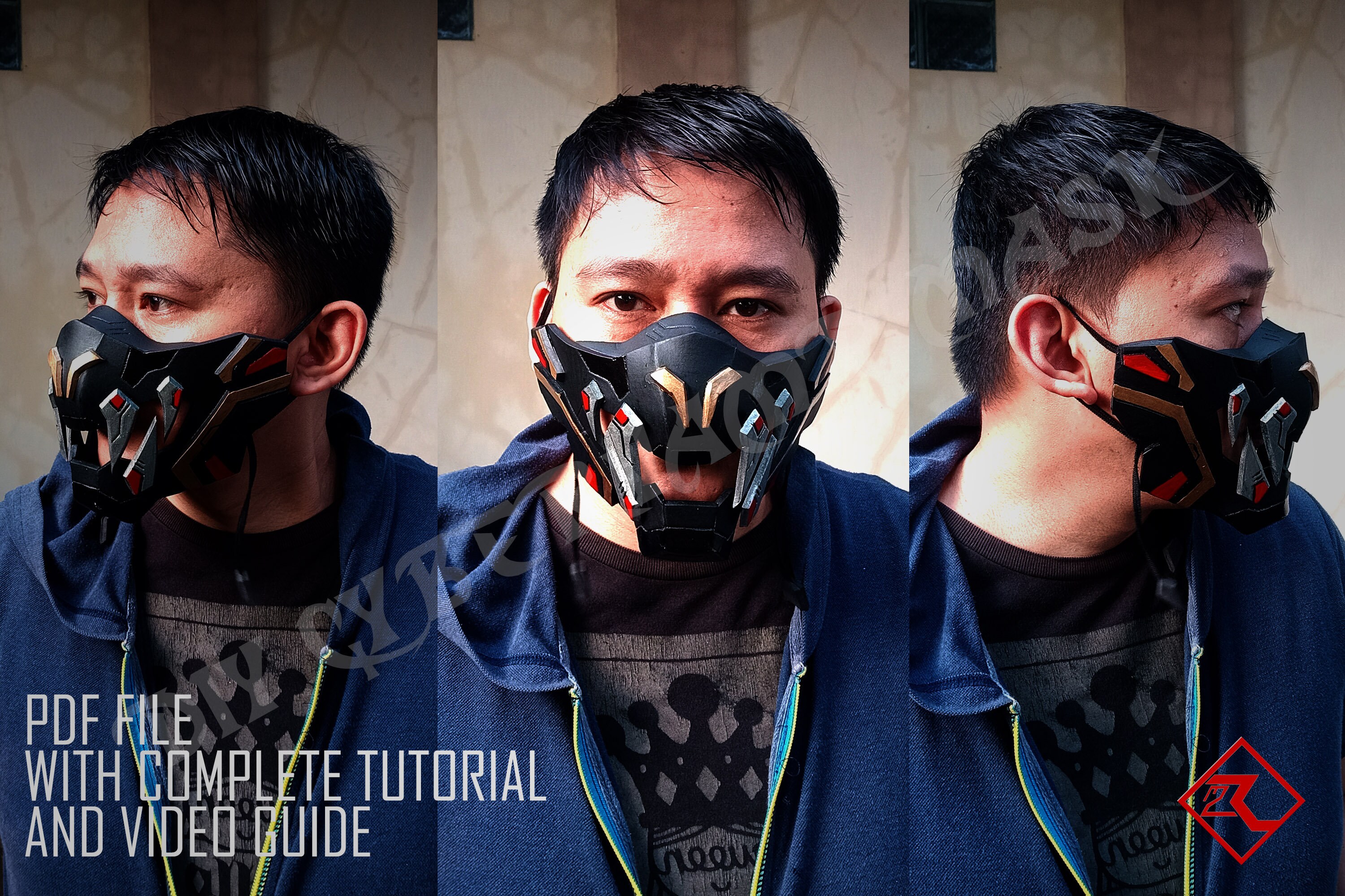 Foam Mask. Do It Yourself. Techwear Vampire. Eva Foam. Complete ...