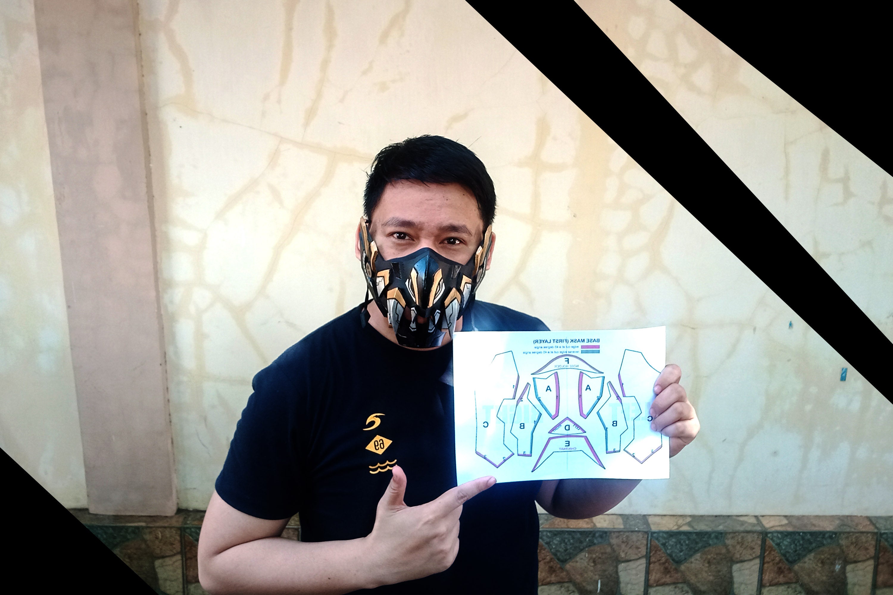 Cyber Werewolf Mask Template: DIY Foam Mask With Tutorial (PDF) - Etsy