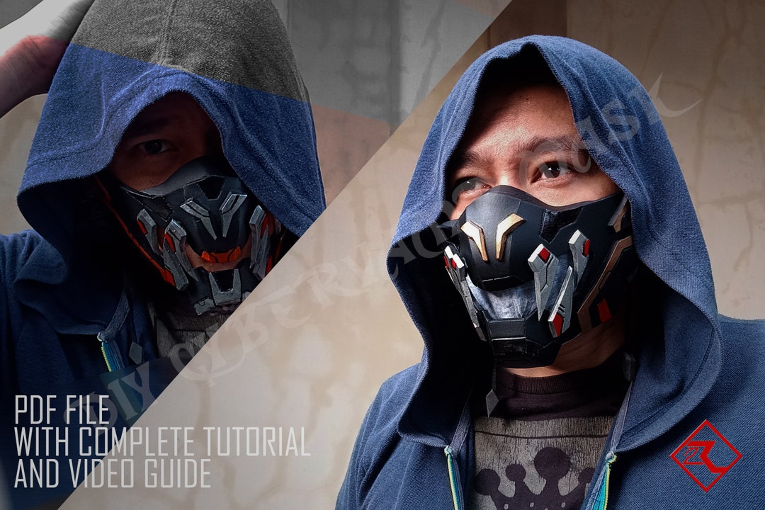 Foam Mask. Do It Yourself. Techwear Vampire. Eva Foam. Complete ...