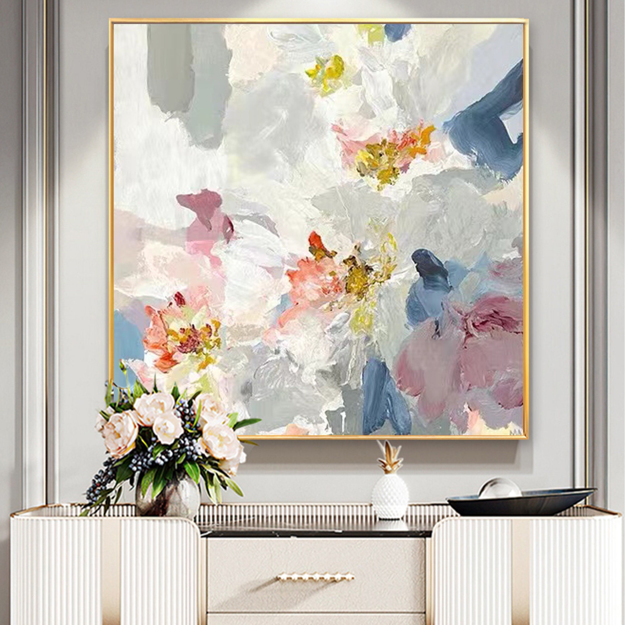 Abstract Flower Oil Painting