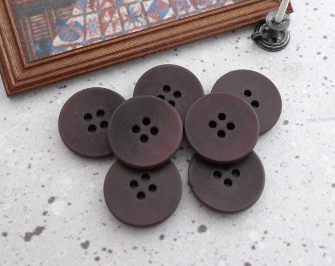 Dark Orchid Corozo Buttons, 20mm .78 Inch - Deep Purple Tagua Nut Sew ...