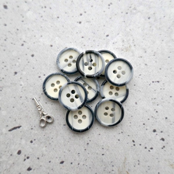 White Buttons - Etsy