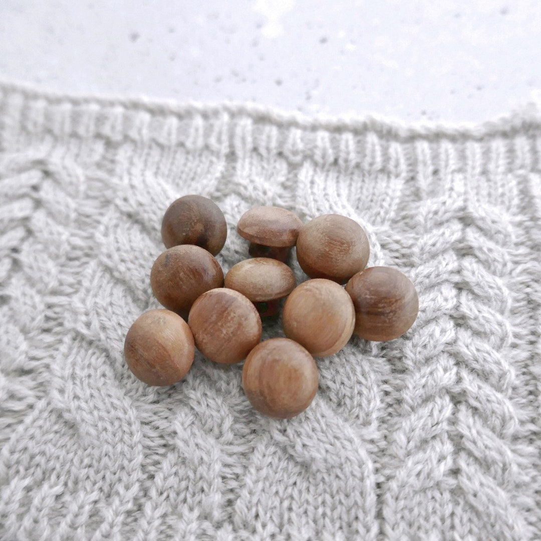 Small Wooden Shanks, 14mm .55 Inch Little Olive Wood Mushroom-shape ...