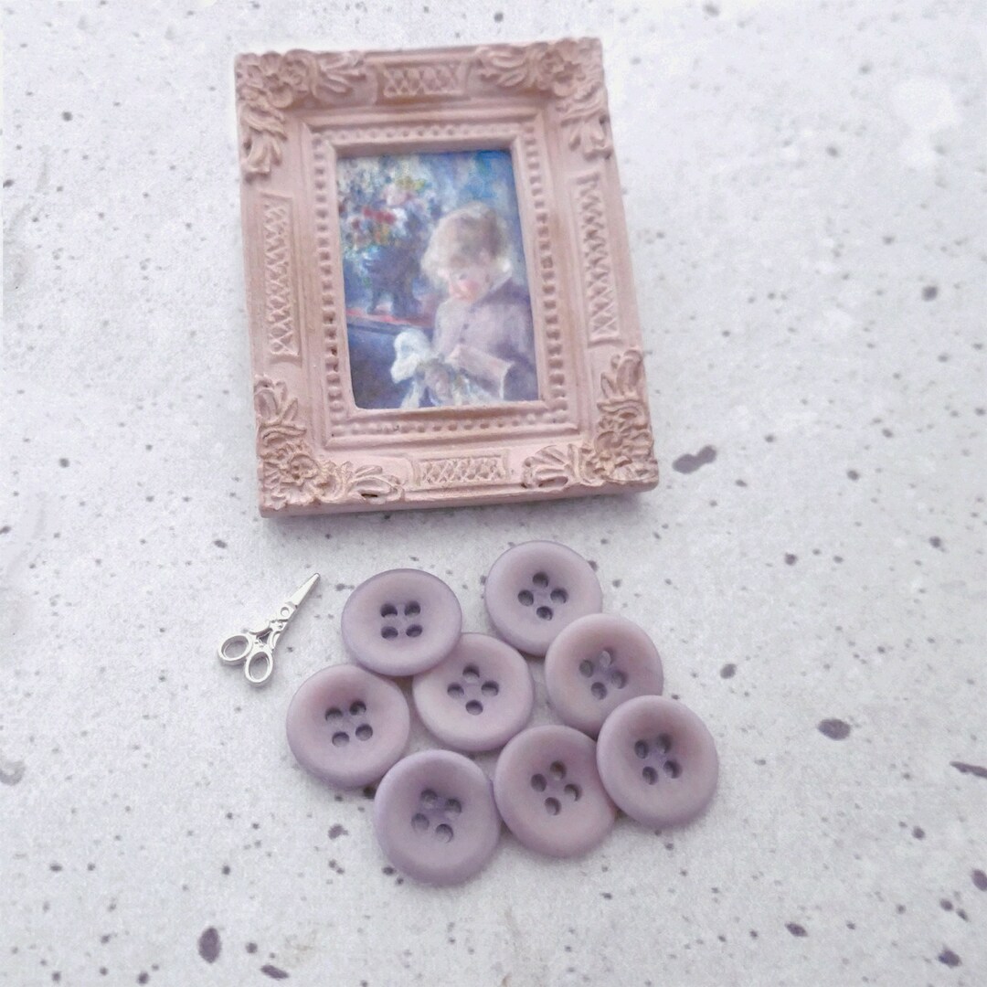 Little Purple Tagua Buttons, 15mm 5/8 Inch - Modern 4-hole Vegetable ...