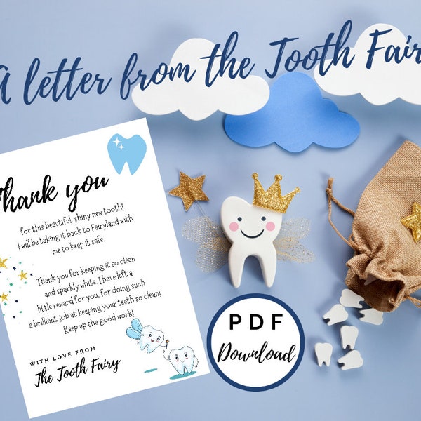 Printable Tooth Fairy Letter - Etsy