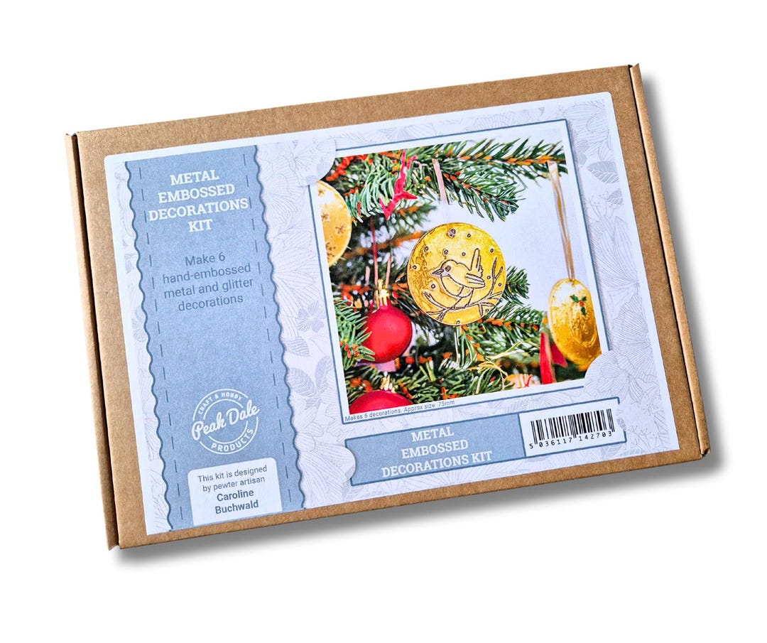 Metal Embossed Christmas Decoration Kit | Christmas Craft Kits | Make ...