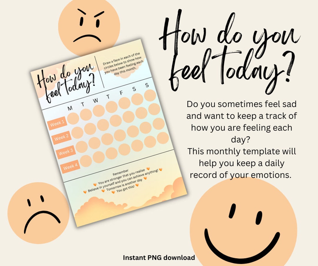 Emotions and Feelings Chart | Mental Health Charts | Emotions Charts ...