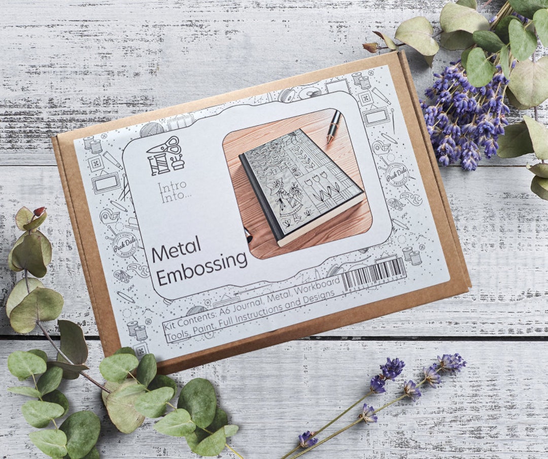 Metal Embossing Journal Kit | Metal Embossing | Craft Kits for Adults ...