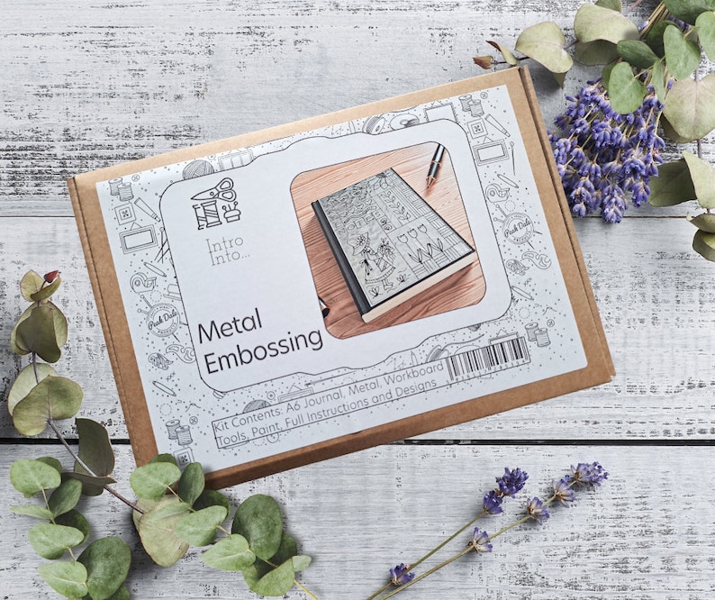 Metal Embossing Journal Kit | Metal Embossing | Craft Kits for Adults ...