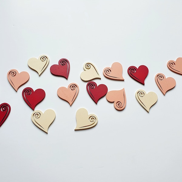 Large Red Heart Wood - Etsy UK