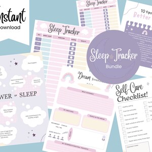 Sleep Hygiene Worksheets | Sleep Journal | Sleep Habits | Sleep Cycle ...