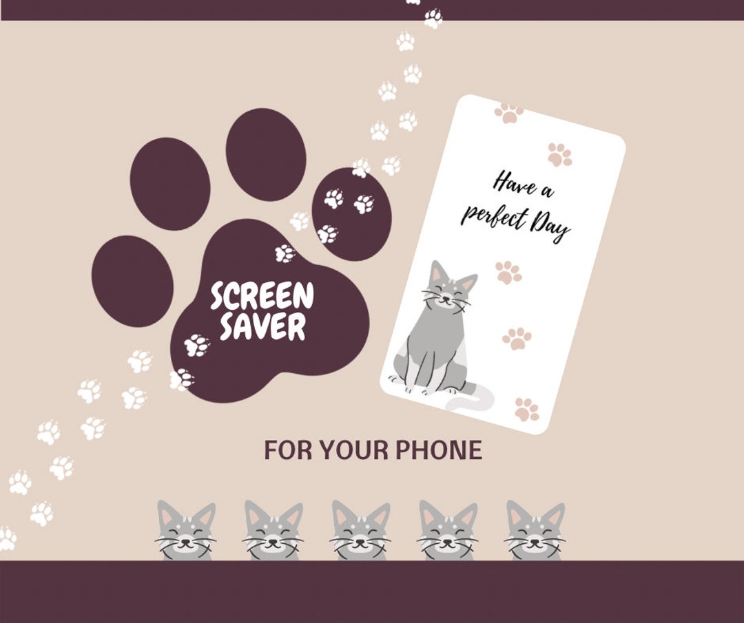 Phone Screen Saver | Phone Wallpaper | Cat Wallpaper | Cat Screensaver ...