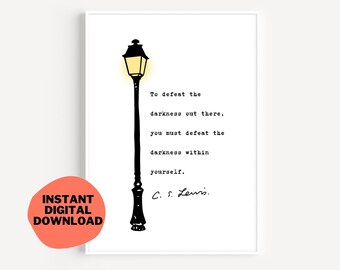 Narnia Sticker, CS Lewis Sticker, Narnia Stickers, CS Lewis Quote ...