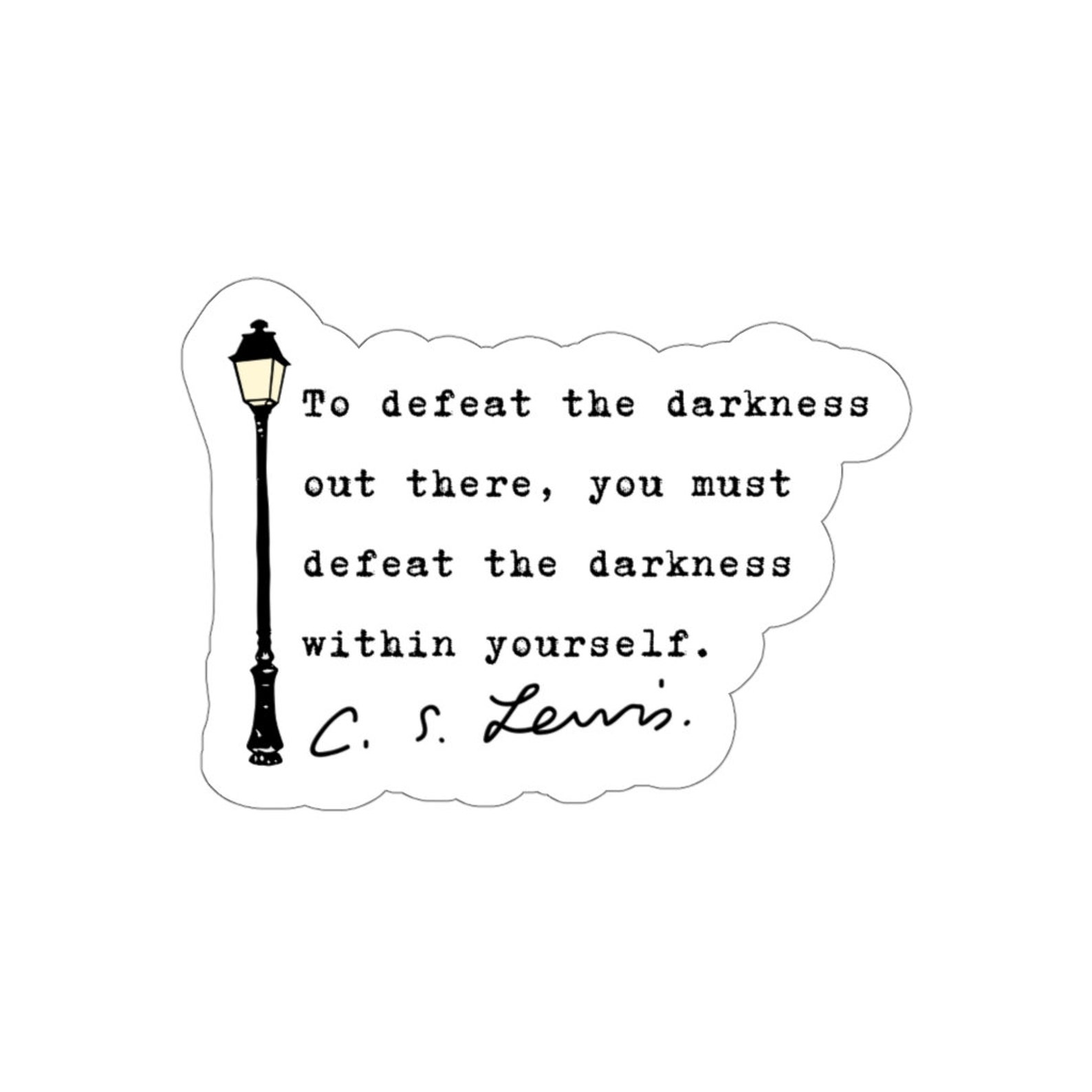Narnia Sticker, CS Lewis Sticker, Narnia Stickers, CS Lewis Quote ...
