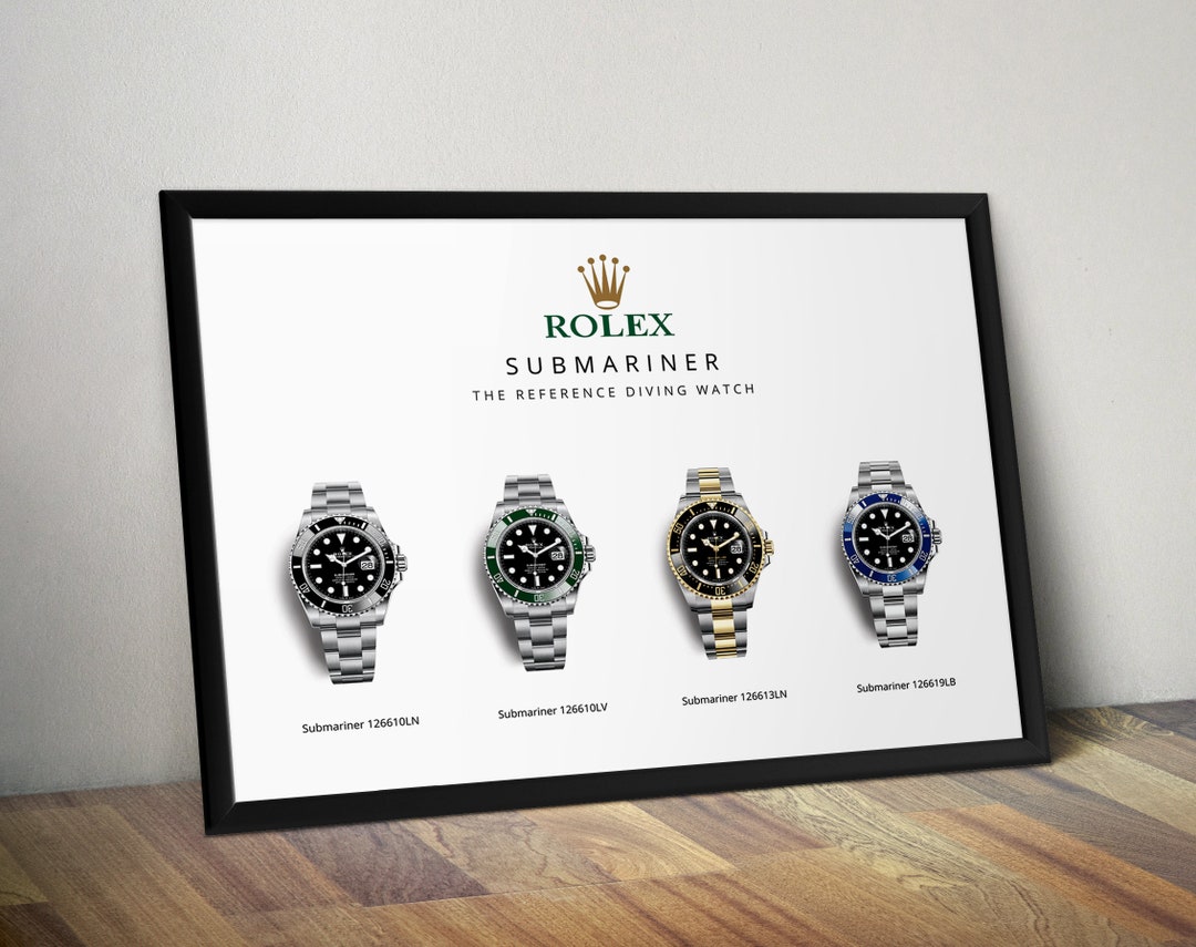 Rolex Wall Art A3 3 PACK - Etsy