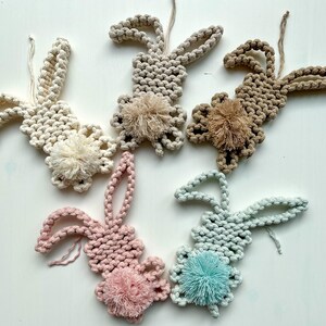 Handmade Macrame Easter Bunny: Boho Spring Decor With Pom-pom Tail - Etsy