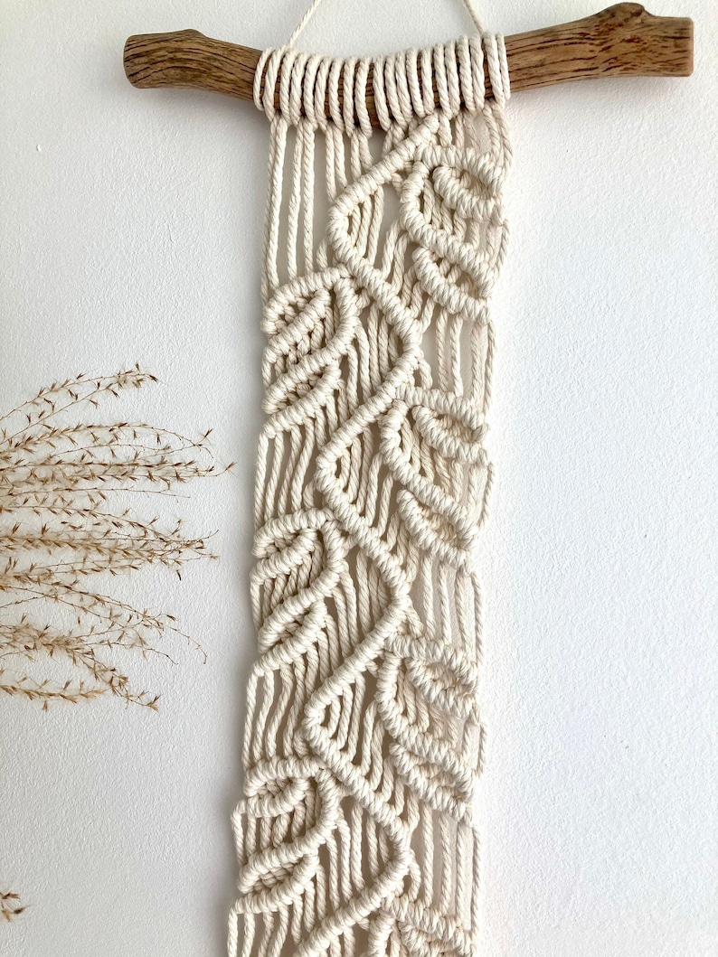 Macrame Vine & Leaves Wall Hanging Spring Leaves Home Decor - Etsy
