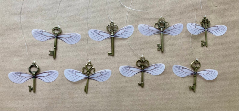 Magic Flying Keys Set Wizard Flying Key Ornament Set Hanging - Etsy