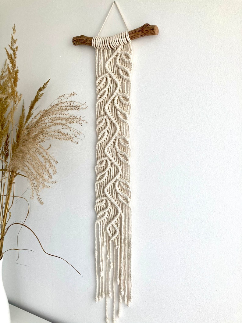 Macrame Vine & Leaves Wall Hanging Spring Leaves Home Decor - Etsy