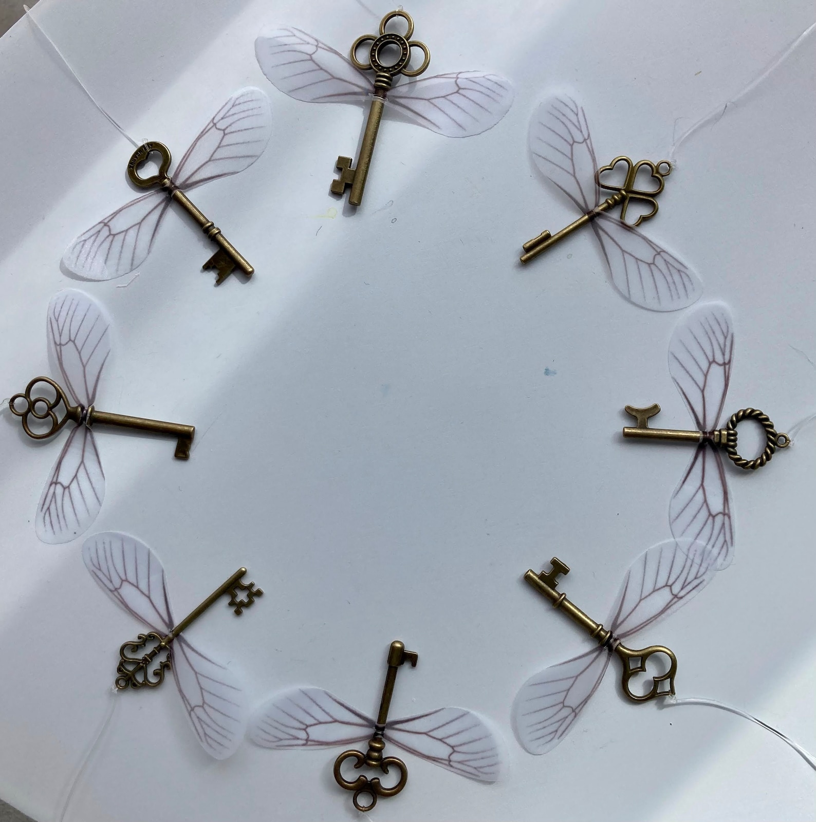 Magic Flying Keys Set Wizard Flying Key Ornament Set Hanging - Etsy