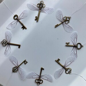 Magic Flying Keys Set, Wizard Flying Key Ornament Set, Hanging Flying ...