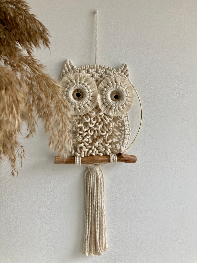 Macrame Owl Wall Hanging Baby Room Boho Macrame Wall - Etsy