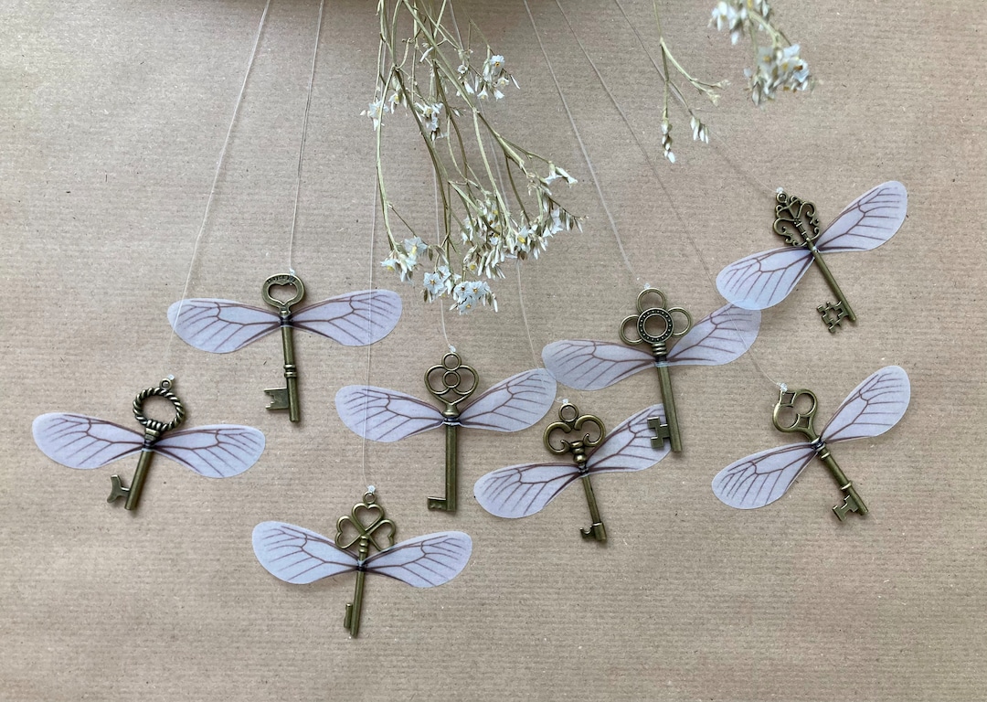 Magic Flying Keys Set, Wizard Flying Key Ornament Set, Hanging Flying ...