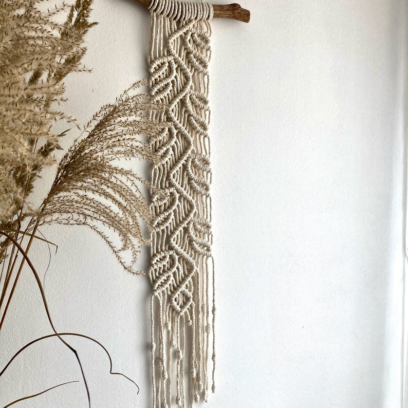 Macrame Vine & Leaves Wall Hanging Spring Leaves Home Decor - Etsy