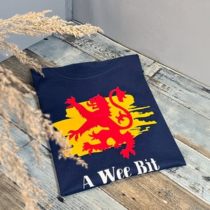 Ladies 'wee Bit Scottish' T-shirt: Scotland Rugby Football Top - Etsy UK
