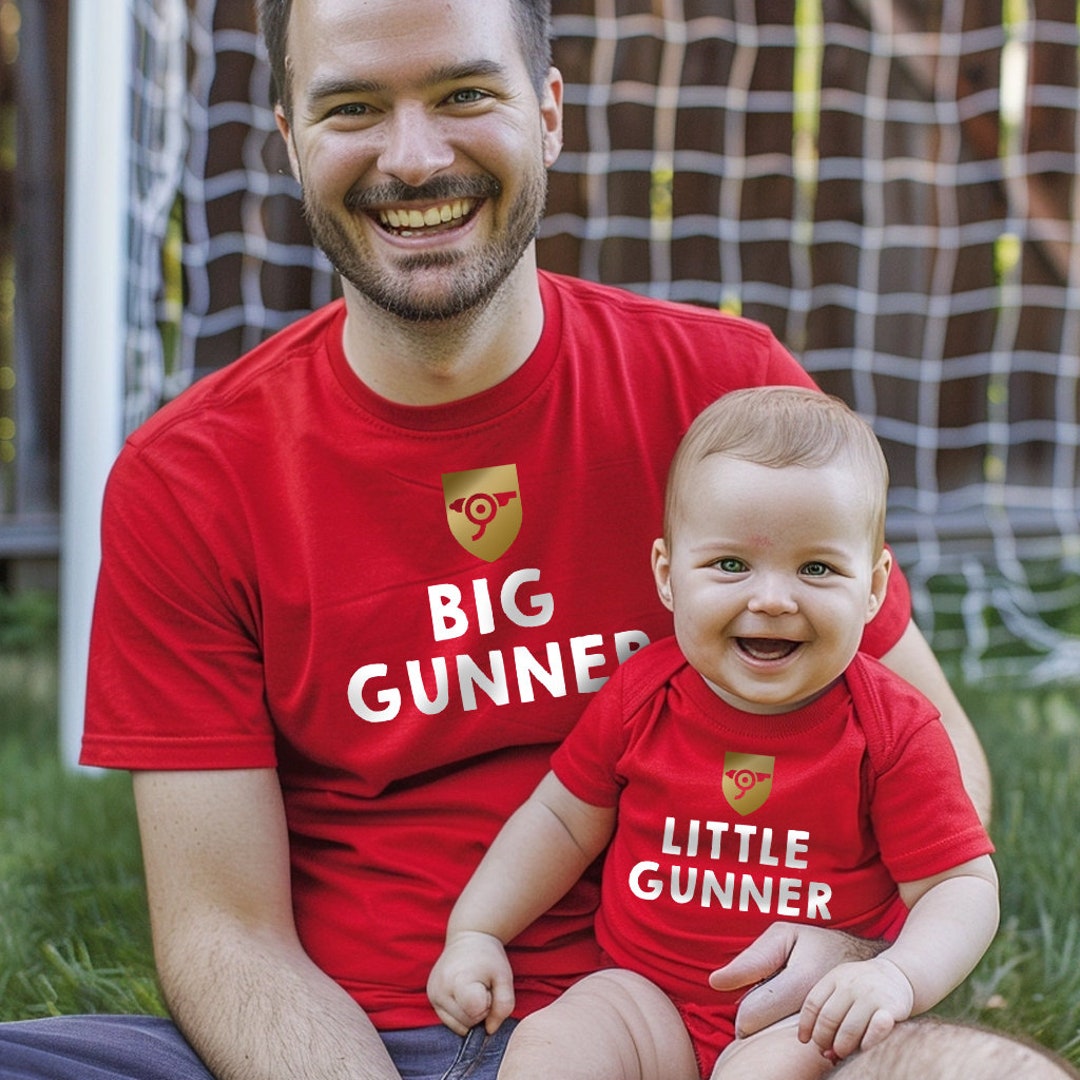Big Gunner Little Gunner T-shirt Set: Father's Day Football Gift - Etsy