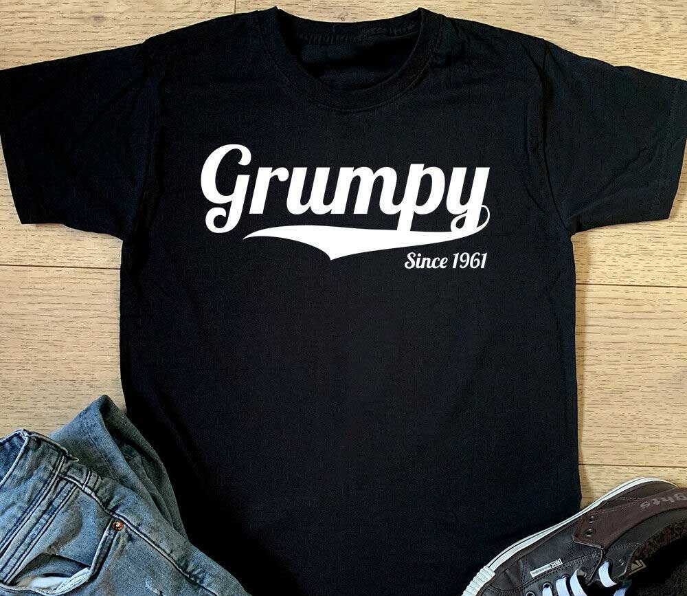 Grumpy Since 1961 T-shirt Mens Funny Old Man Birthday Gift | Etsy