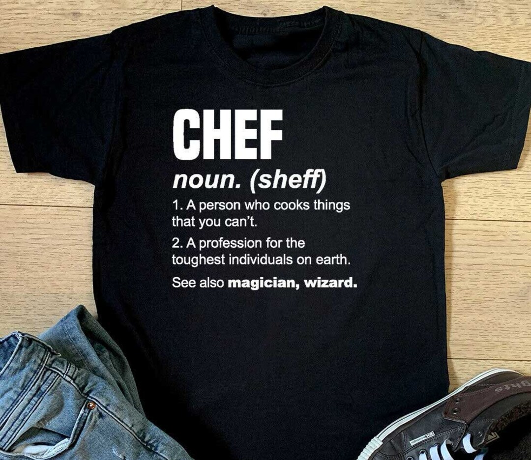 Chef Dictionary Definition T-shirt - Mens Funny Cooking Gift Top Boys ...
