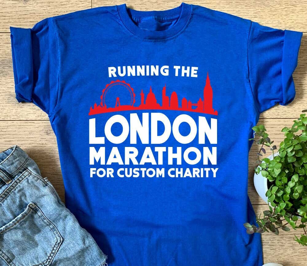 Ladies Running The London Marathon For Custom Charity T-shirt | Etsy