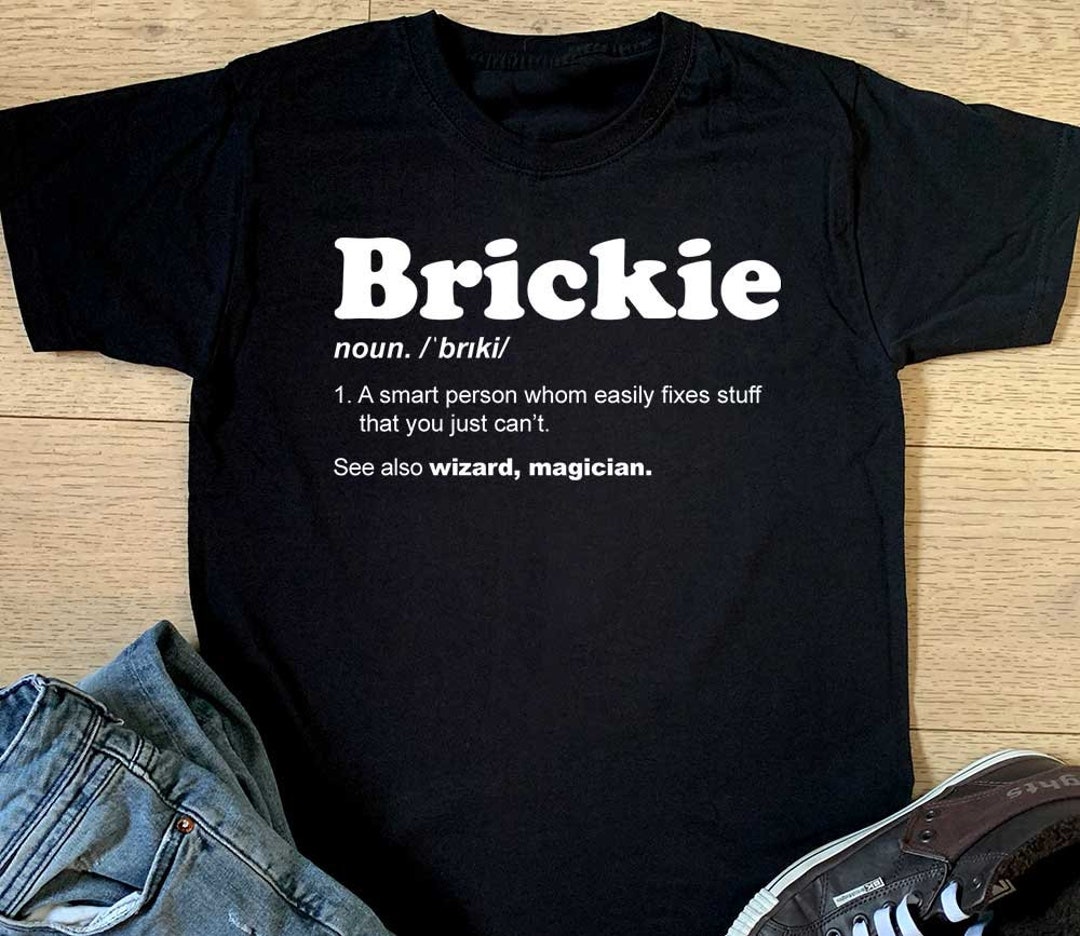 Brickie Dictionary T-shirt Mens Funny Bricklayer Gift Top - Etsy