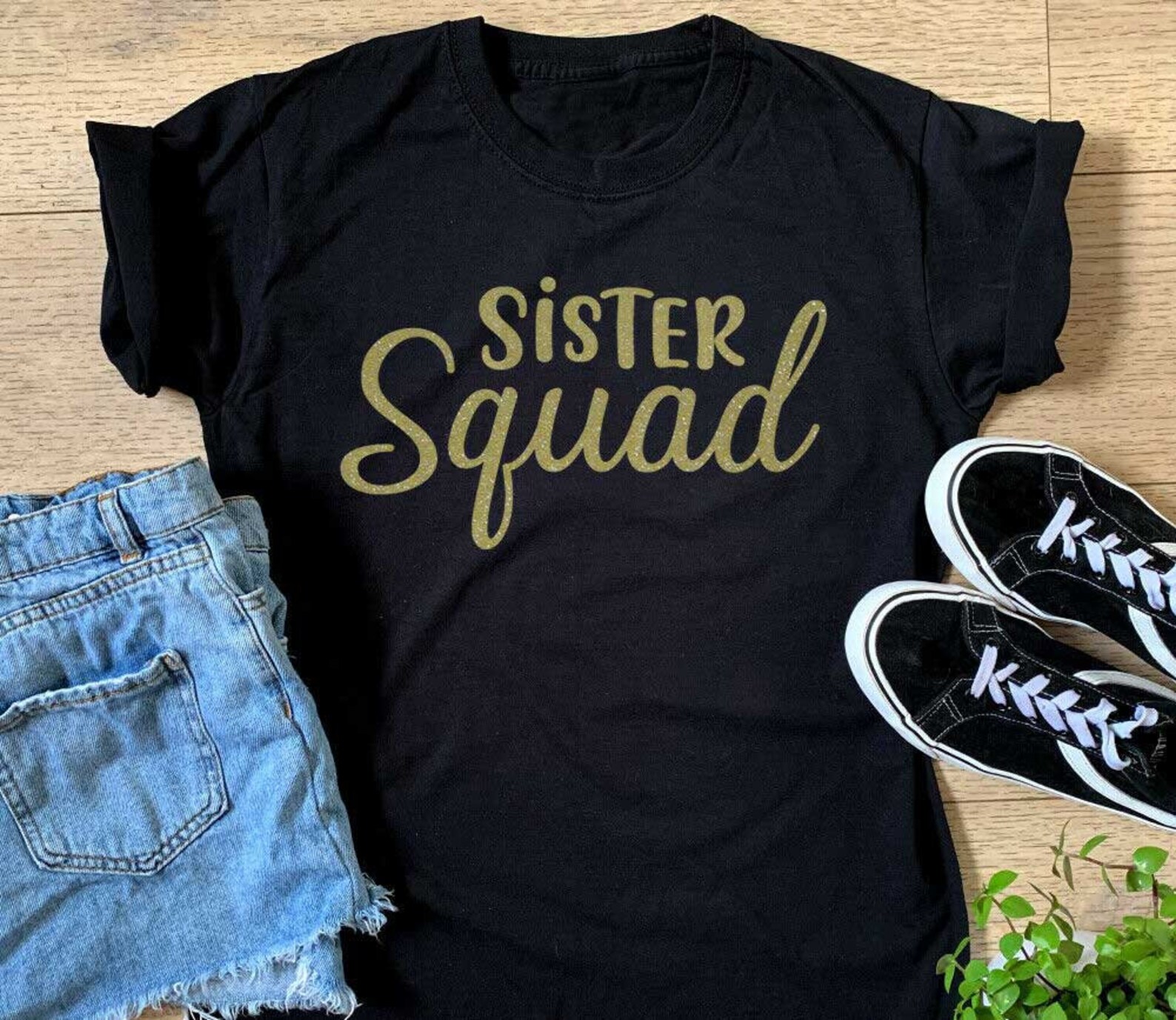 Ladies Sister Squad T-shirt Womens Girls Funny Sisters - Etsy