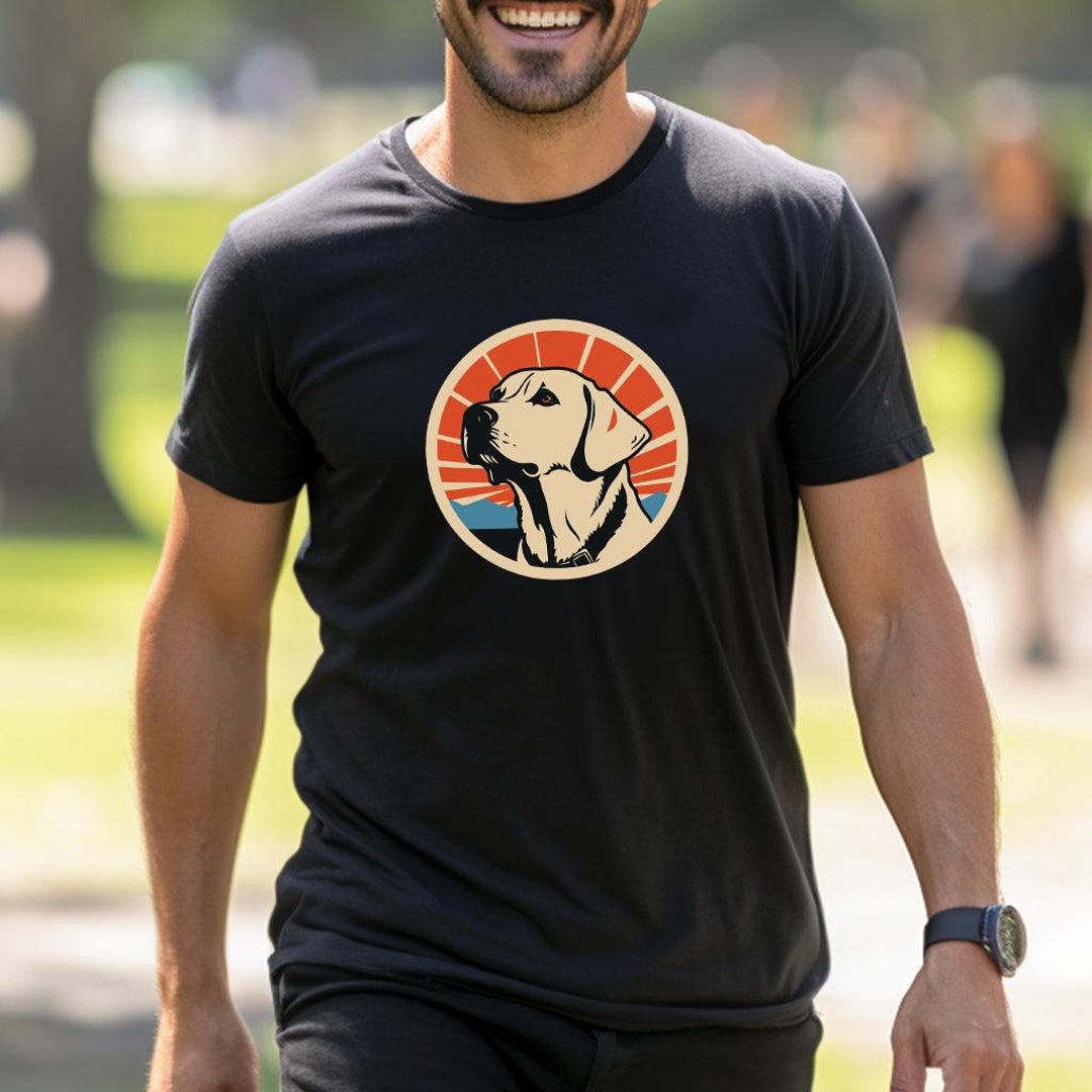 Retro Labrador T-shirt: Funny Lab Retriever Dog Tee - Etsy