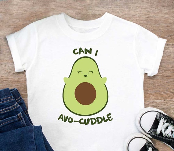Kids Can I Avo Cuddle T-shirt Boys Girls Super Cute Avocado | Etsy