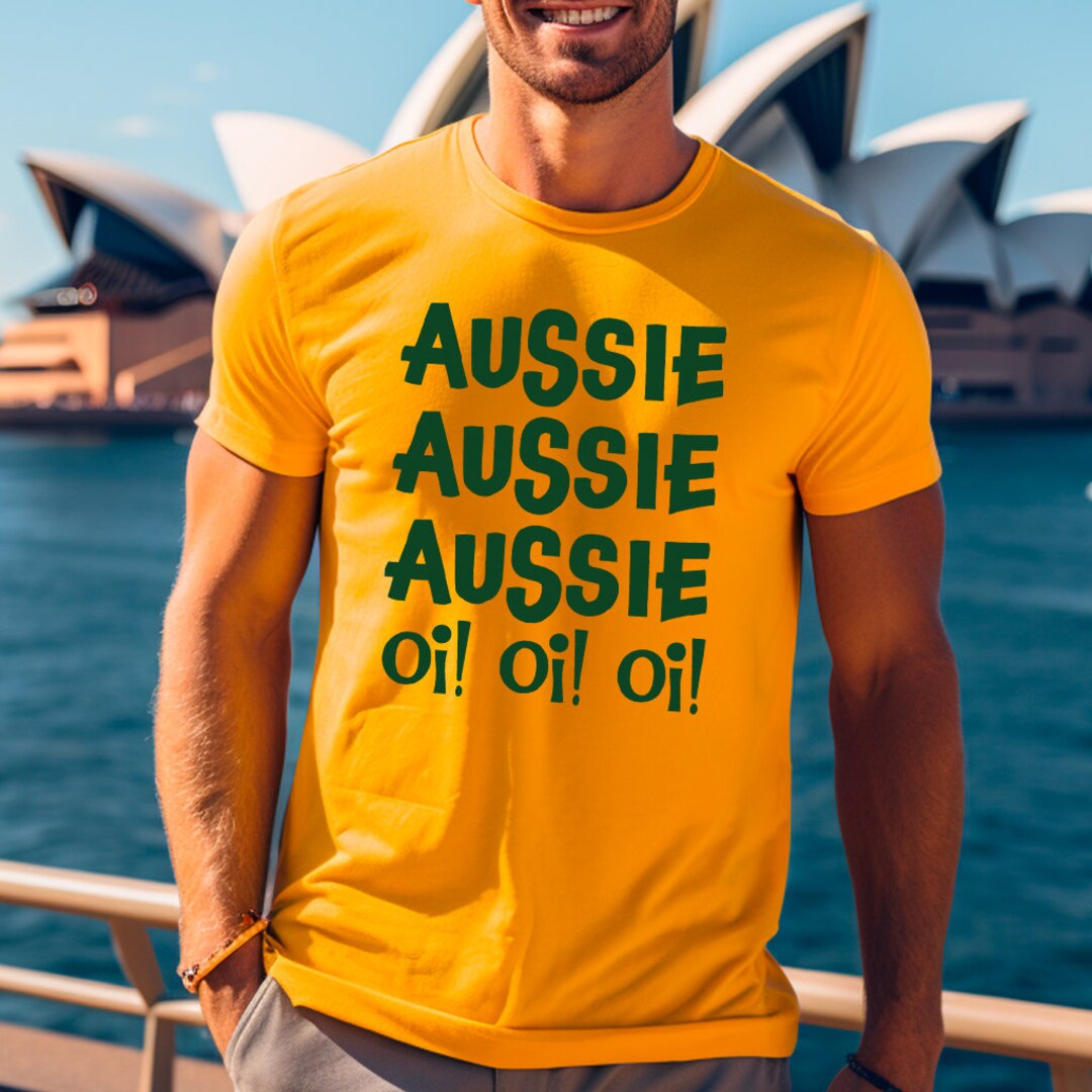 Aussie Aussie Aussie Oi Oi Oi T-shirt - Mens Funny Australian Gift Boys ...