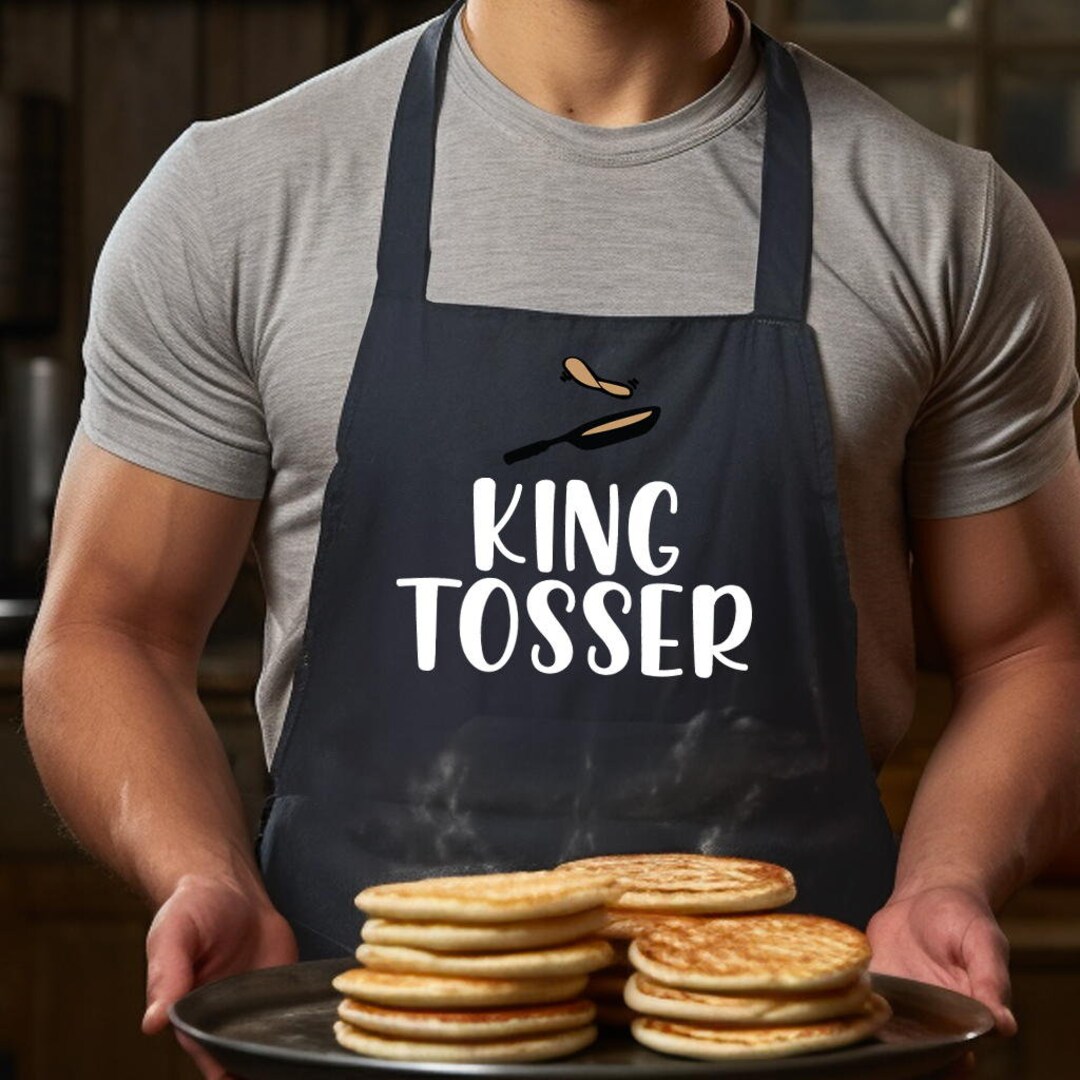 King Tosser Apron - Funny Custom Name Bake off Baking Great British ...