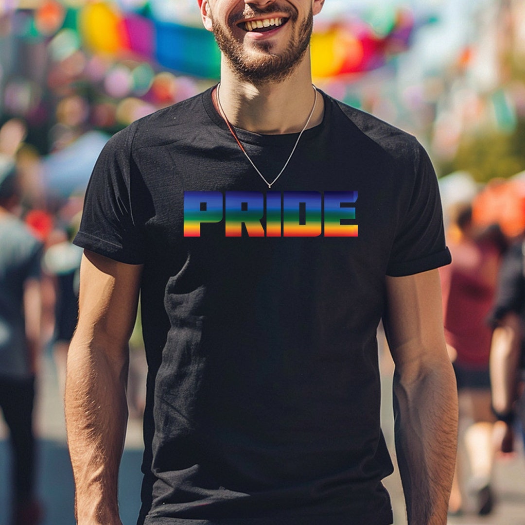 Pride Logo T-shirt - Mens Gay Pride Festival Top Boys Birthday ...