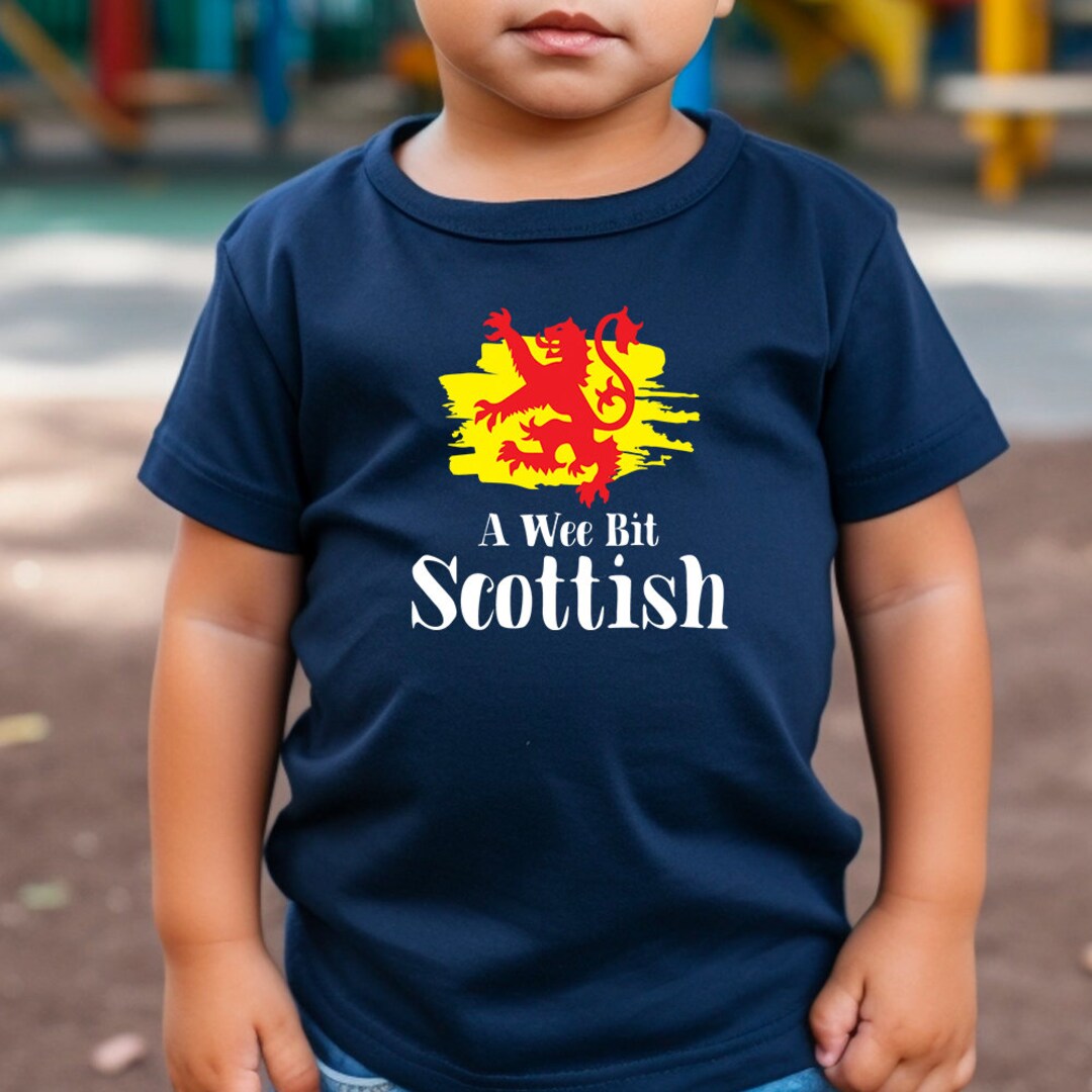 Kids 'wee Bit Scottish' T-shirt: Scotland Rugby Top - Etsy