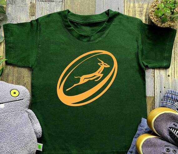 Kids Springbok Rugby Ball T-shirt Boys Girls Rugby Gift Top | Etsy