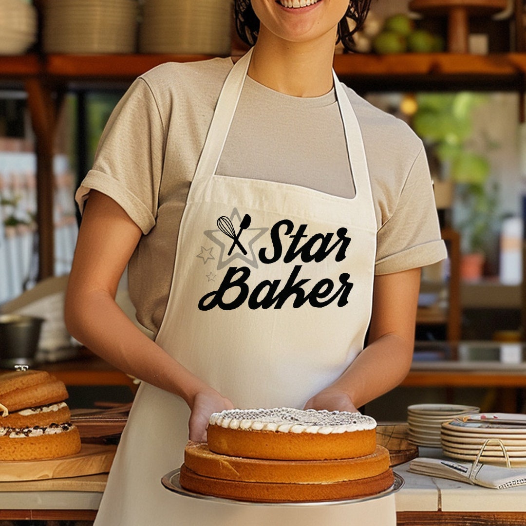Star Baker Apron - Bake off Baking Great British Mothers Day Mum Aunt ...