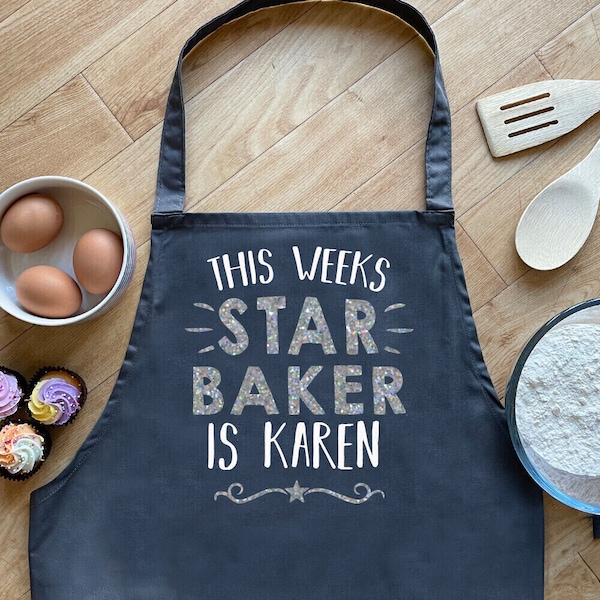 Bake off Star Baker Apron - Etsy UK