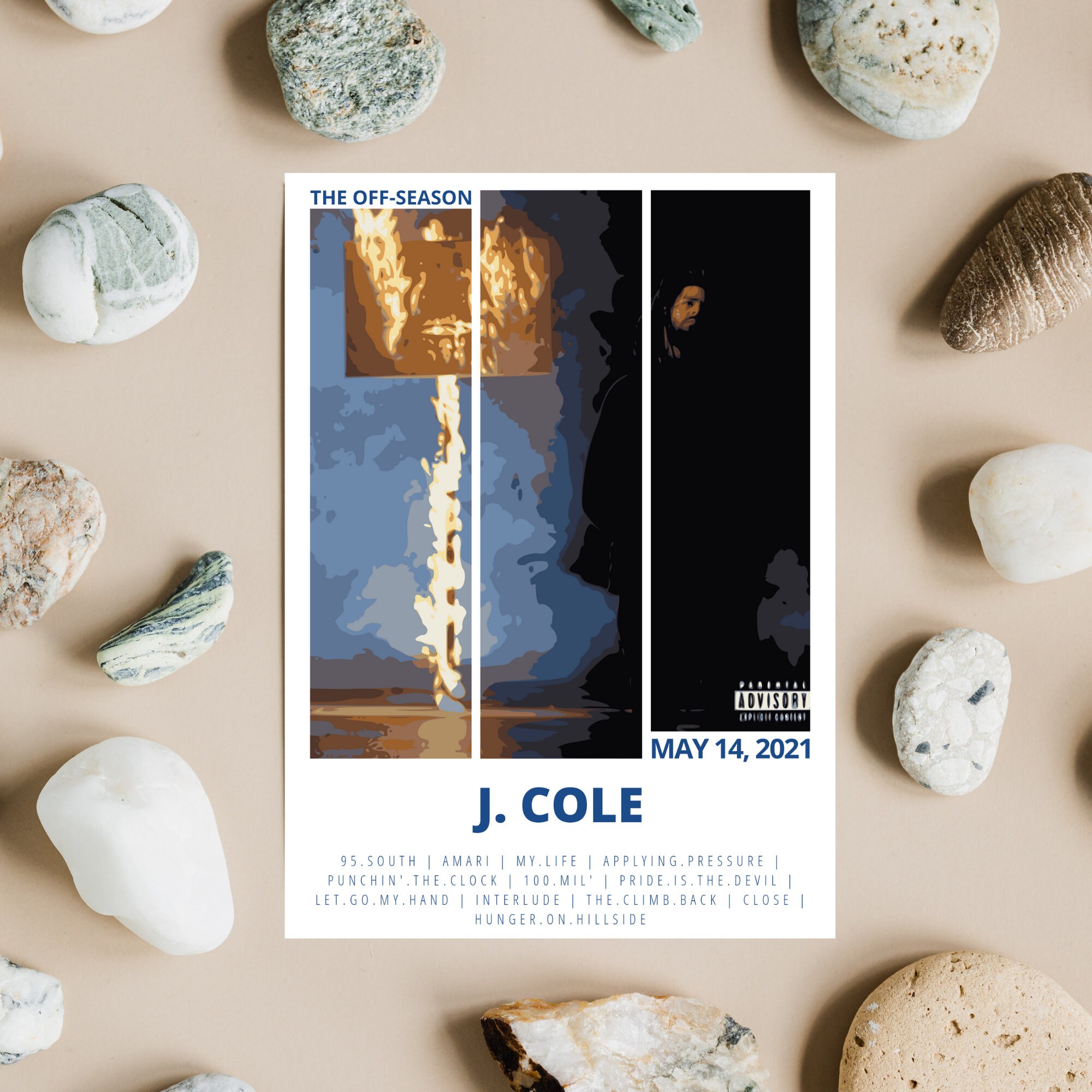 J. Cole Poster | The Off-Season | Album Cover Designed & Sold By Ayesha Hay
