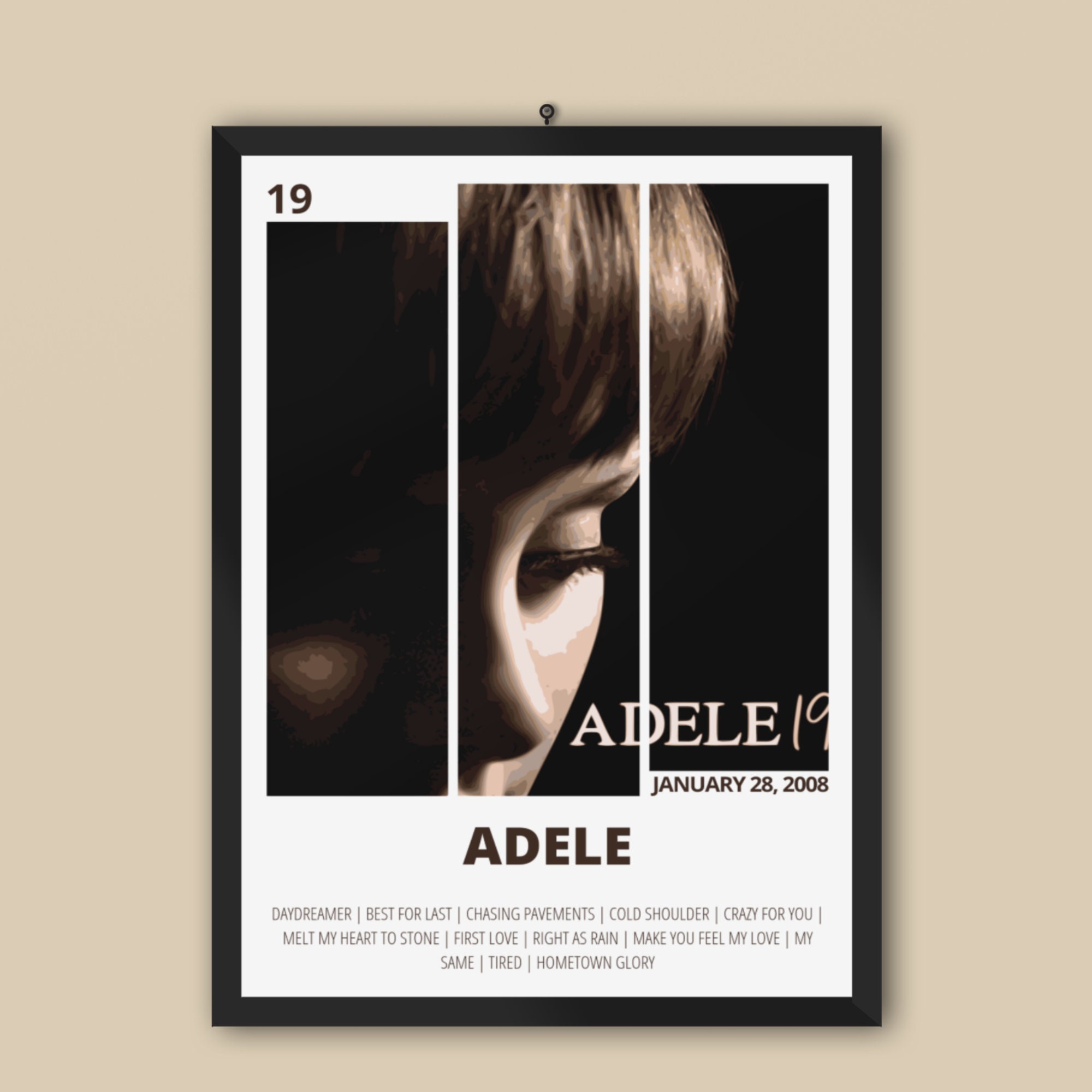 Adele Poster 19 Album Cover Album Poster Music Poster Music Prints Wall ...