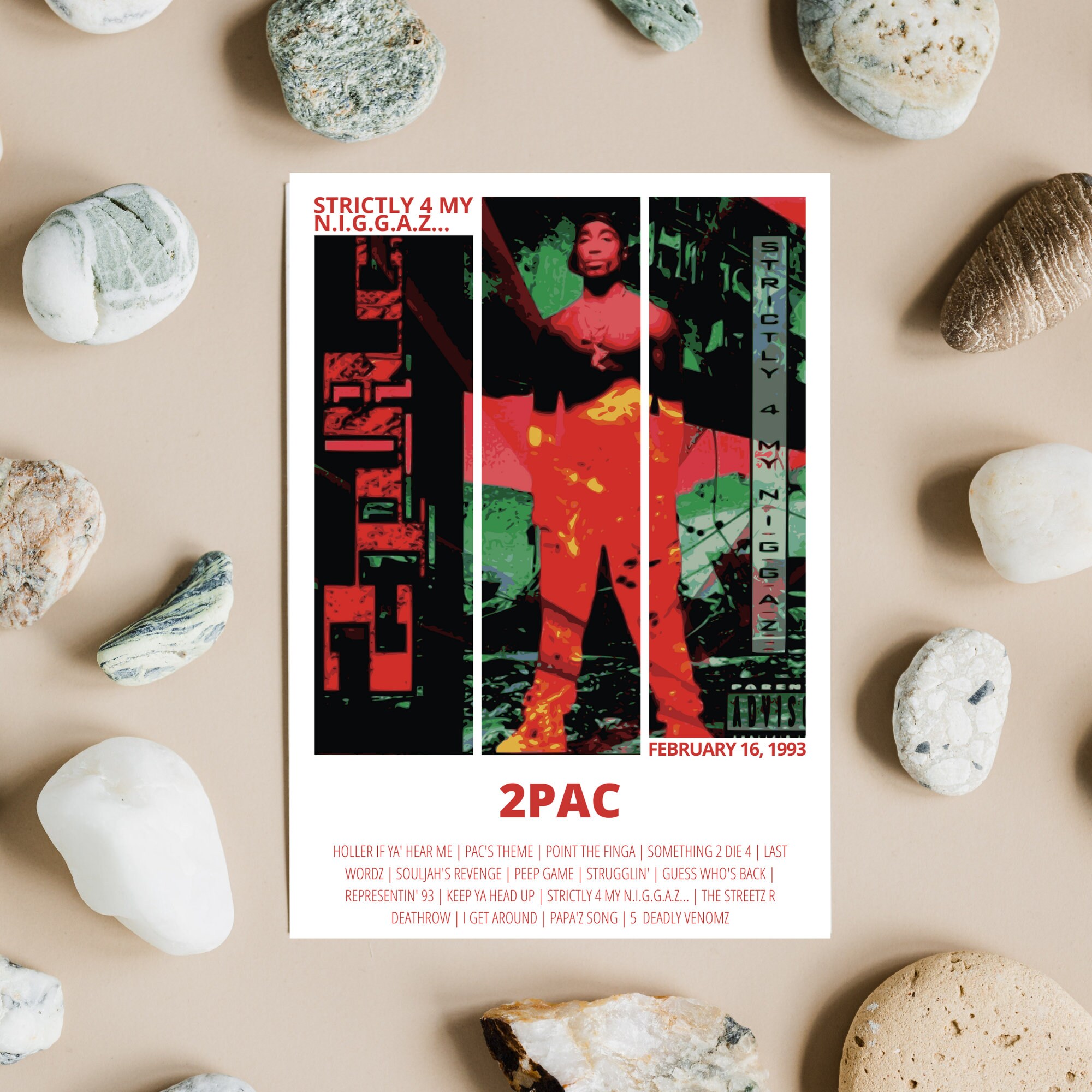 2pac Poster Strictly 4 My N.I.G.G.A.Z... Album Cover Album Poster Music ...