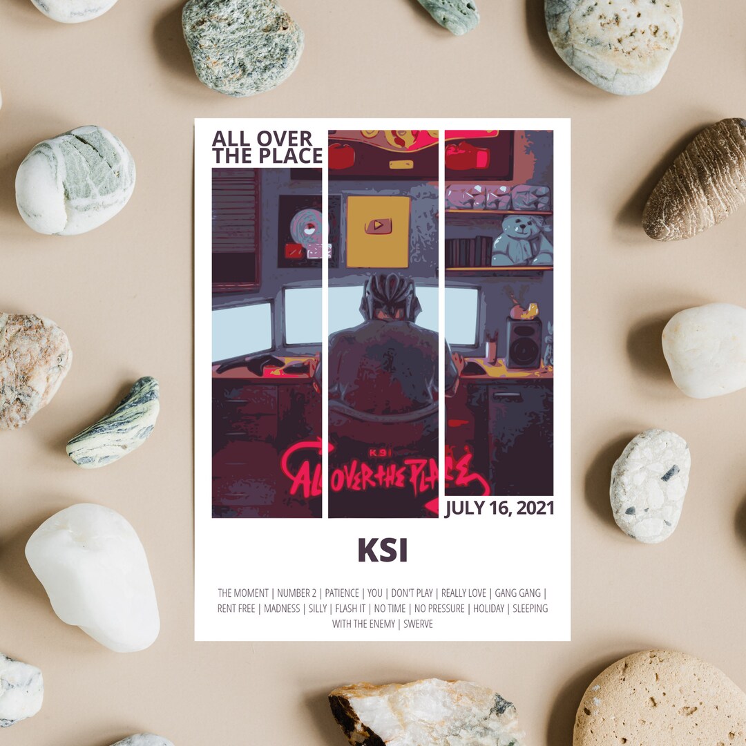 KSI Poster All Over the Place Album Cover Album Poster - Etsy Hong Kong