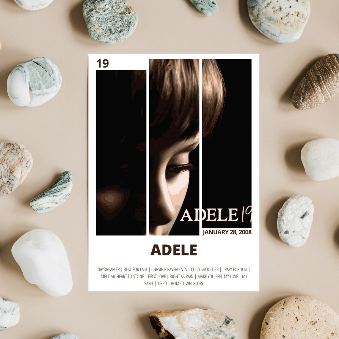 Adele Poster 19 Album Cover Album Poster Music Poster - Etsy